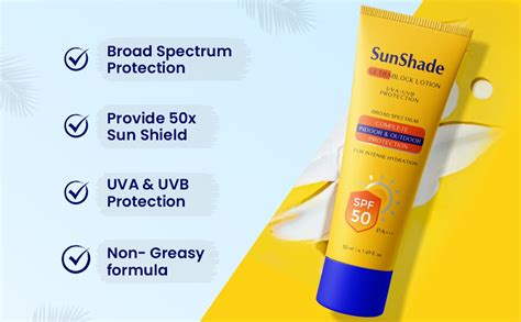 Leeford Sunshade Ultra Block Sunscreen Spf 50 Pa Lotion For Face