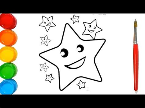 How To Draw Colorful Star 🌟 Step By Step Drawing Easy Star Drawing