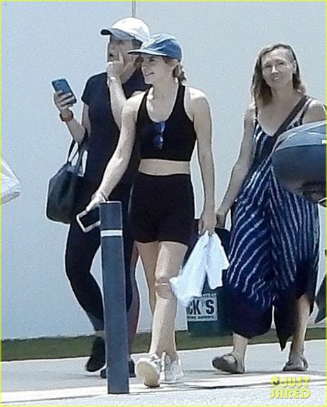 Emma Watson Hits The Courts With Her Friends During A Trip To Ibiza