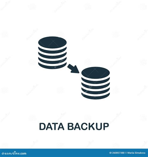 Data Backup Icon Monochrome Simple Cyber Security Icon For Templates Web Design And