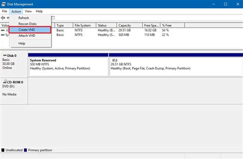How To Use Disk Management To Create Vhd In Windows 10 And 11