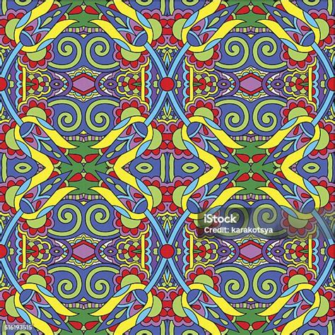 원활한 지오메트리 빈티지 패턴 민족별 주말뿐이라도 관상용 Backg 0명에 대한 스톡 벡터 아트 및 기타 이미지 0명 공예 공예 제품 Istock