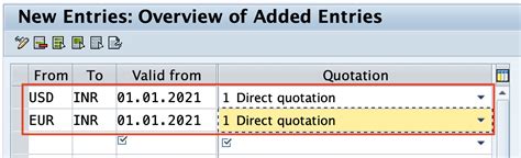 How To Define Standard Quotation For Exchange Rate In SAP SAP Tutorials