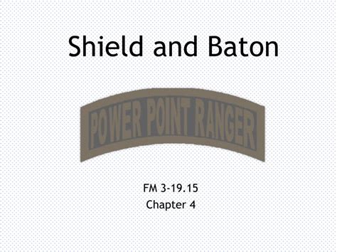 Military Police Powerpoint Ranger Pre Made Military Ppt Classes