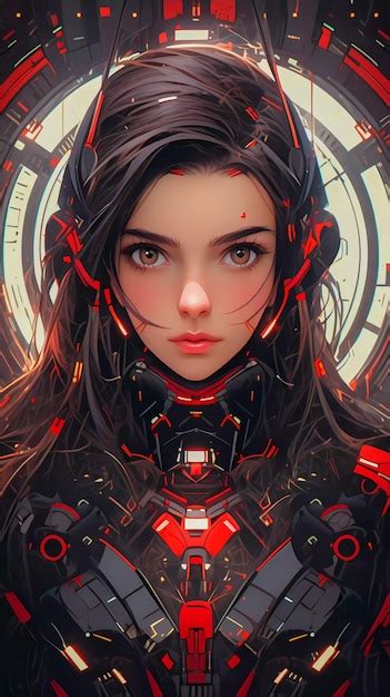 Premium Ai Image Epic Battle Anime Warrior Girl Ready For Combat Ai
