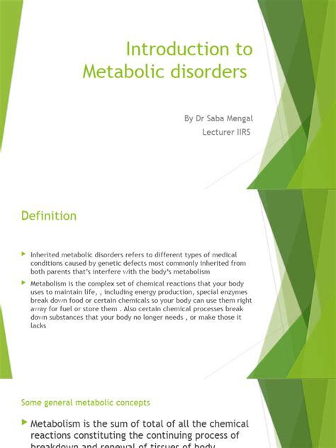 introduction to metabolic disorders pdf intellectual disability