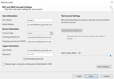 Setting Up Email Outlook 2013 Knowledge Base Pair Networks