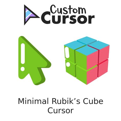 Minimal Rubiks Cube Cursor Custom Cursor
