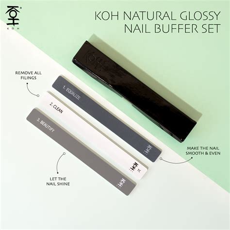 Natural Glossy Nail Buffer Set Koh Cosmetics
