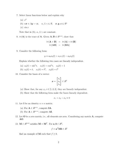 Solved Select Linear Functions Below And Explain Why A Chegg