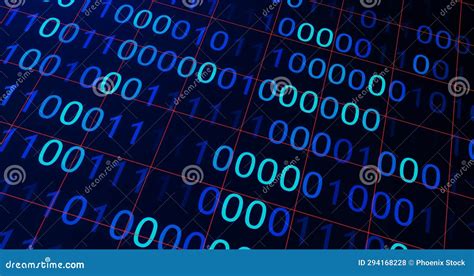 Binary Code 3d Bg With Camera Movement Stock Illustration Illustration Of Server Security