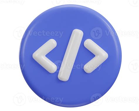 3d Coding Icon Illustration 47247608 Png