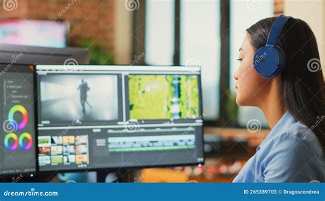 Asian Videography Expert Creating Professional Film Content Stock Image Image Of Editing