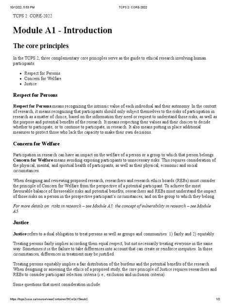 Tcps 2 Core 2022 Pdf Risk Justice