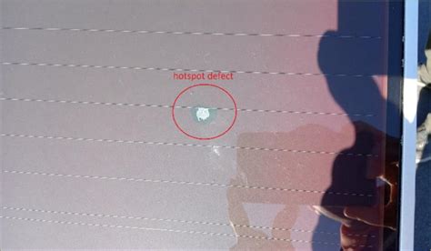 Hotspot Defect In Thin Film A Si H Module Front Side Download Scientific Diagram