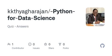 Github Kkthyagharajan Python For Data Science Quiz Answers