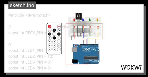 เปิด Led ด้วยรีโมท Wokwi Esp32 Stm32 Arduino Simulator