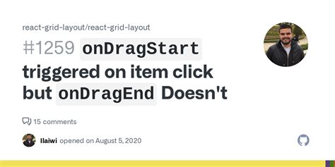 `ondragstart` Triggered On Item Click But `ondragend` Doesnt · Issue