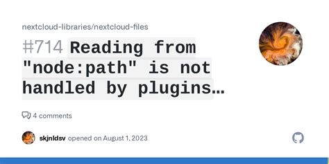 `reading From Nodepath Is Not Handled By Plugins` Since 300 Beta12 · Issue 714