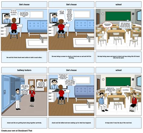 Online Empathy Comic Strip Storyboard By Cdc98ff6