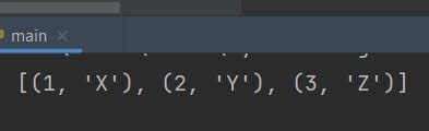 Print Zip Object Python