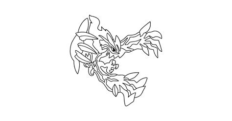 Pokemon Yveltal Coloring Pages Yveltal Coloring Page Free Printable