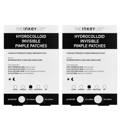 The Inkey List Hydrocolloid Invisible Pimple Patches Duo