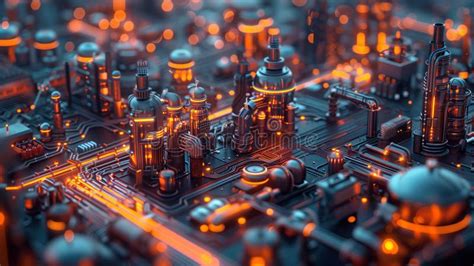 Circuit Board Electronic Computer Hardware Technology Motherboard Digital Chip 3d Rendering