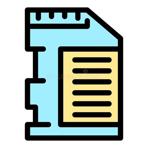 Modern Data Storage Icon Color Outline Vector Stock Vector Illustration Of Application Icon