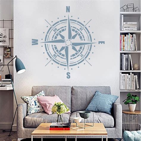 Compass Rose Stencil Compass Stencil Reusable Compass Painting Stencil