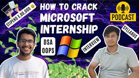 How To Crack Microsoft Internship Summer Internship Stipend Dsa Oops Interview