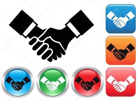 Handshake Buttons Stock Vector By ©huhulin 38821713
