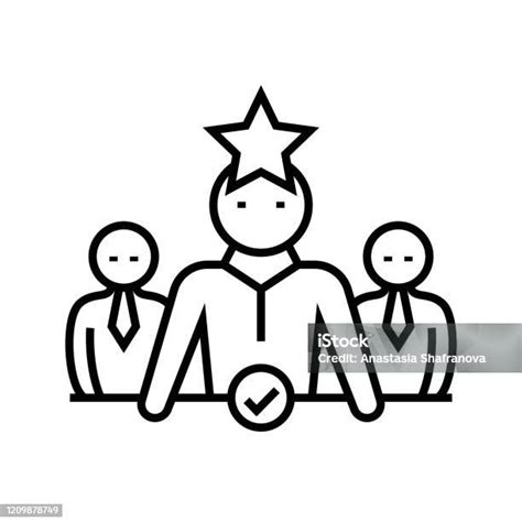 책임 있는 직원 라인 아이콘 개념 기호 윤곽선 벡터 그림 선형 기호 Charity Benefit에 대한 스톡 벡터 아트 및 기타 이미지 Charity Benefit