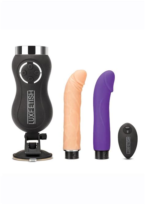 Lux Fetish Thrusting Rechargeable Compact Sex Machine With Remote Cont