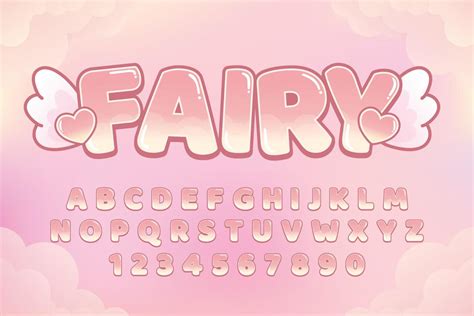 Cute Girly Alphabet Letters Font Cute Fluffy Fringed Side Font