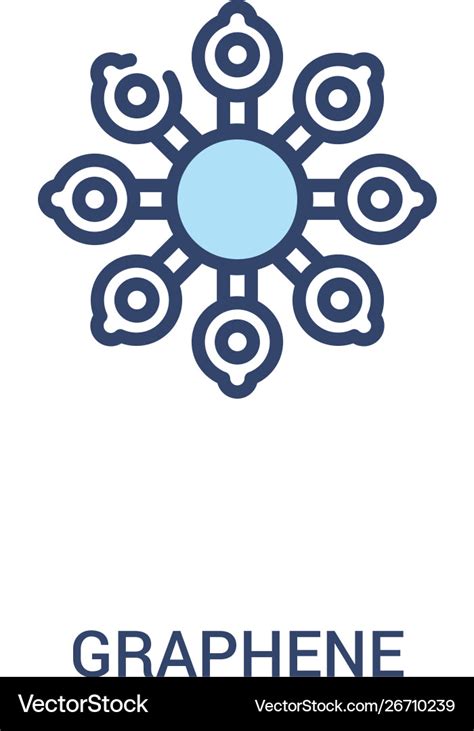 Graphene Concept 2 Colored Icon Simple Line Vector Image