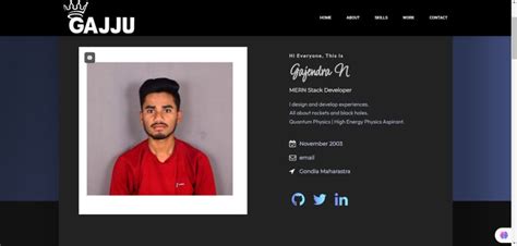 Gajendra Nagpure On Linkedin Internship Projectportfolio Html Css