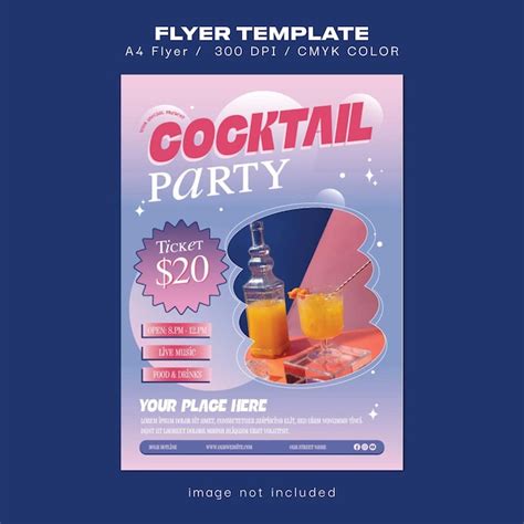 Premium Psd Cocktail Party Flyer Premium Psd Cocktail Party Flyer