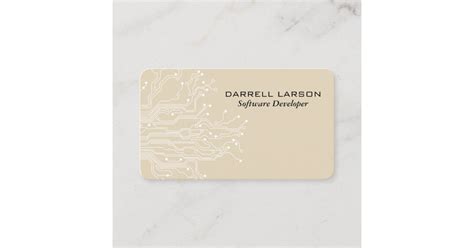 Engineer Software Circuit Board Coder Business Card Zazzle