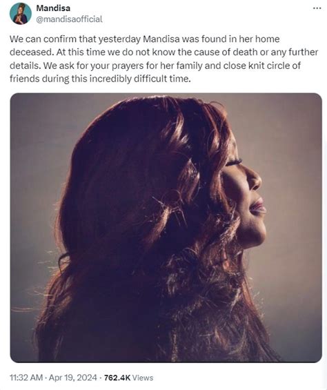 Christian Music Artist Mandisa Passes Away At 47 Protestia