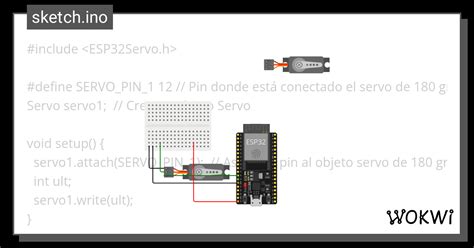 Servos Wokwi Esp32 Stm32 Arduino Simulator