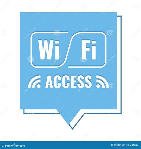 Wifi Access Label Vector Stock Vector Illustration Of Public