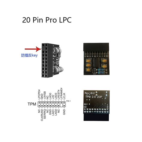 Buy Tpm 2 0 Encryption Security Module Board Remote Card Tpm2 0 Module Online At Lowest Price In