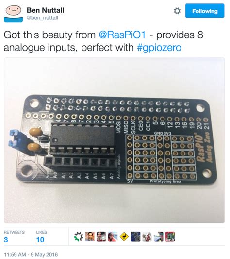 Raspio Analog Zero Read 8 Sensors At Once On Raspberry Pi