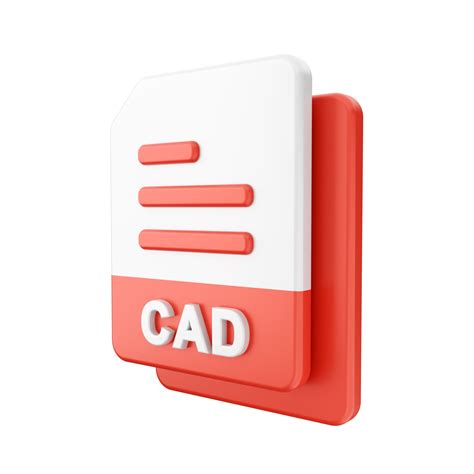 D File CAD Icon Illustration PNG