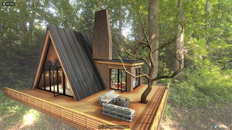 G0003 Vr Virtual Reality Environment Cute Cabin 3d Model By Vra