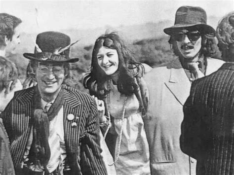 1967 The Beatles With Freda Kelly Their Secretary While Filming
