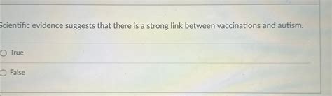 Solved Scientific Evidence Suggests That There Is A Strong