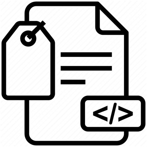 Data Html Sale Document Code Binary Price Tag Icon Download On