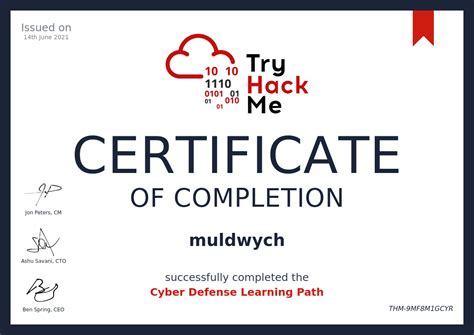 Just Completed Cyber Defence Pathway At TryHackMe The Security Noob